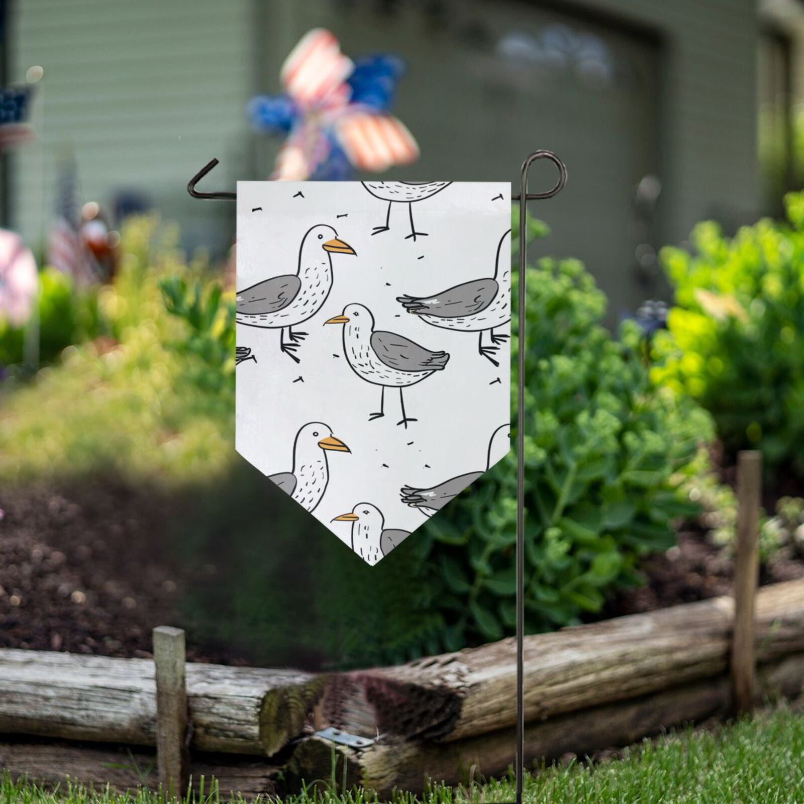 Birds Full Garden Flag 18" x 12.5" Double Sided Yard Lawn Outdoor Decor ...