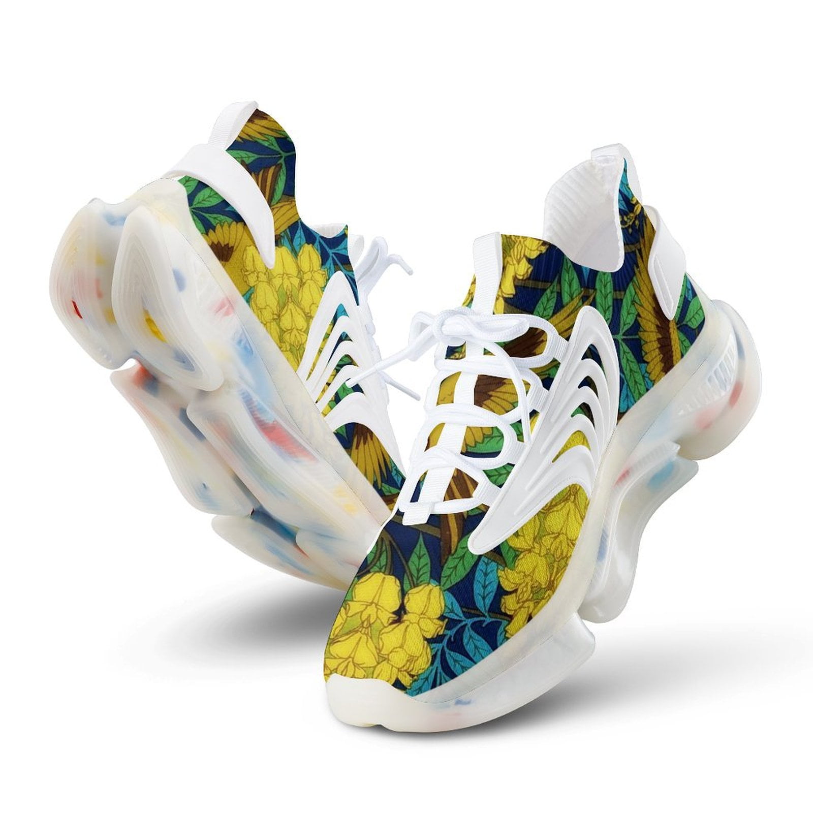 Birds, Lanterns, Flowers Walking Shoes for Men Woman Lightweight Tennis ...