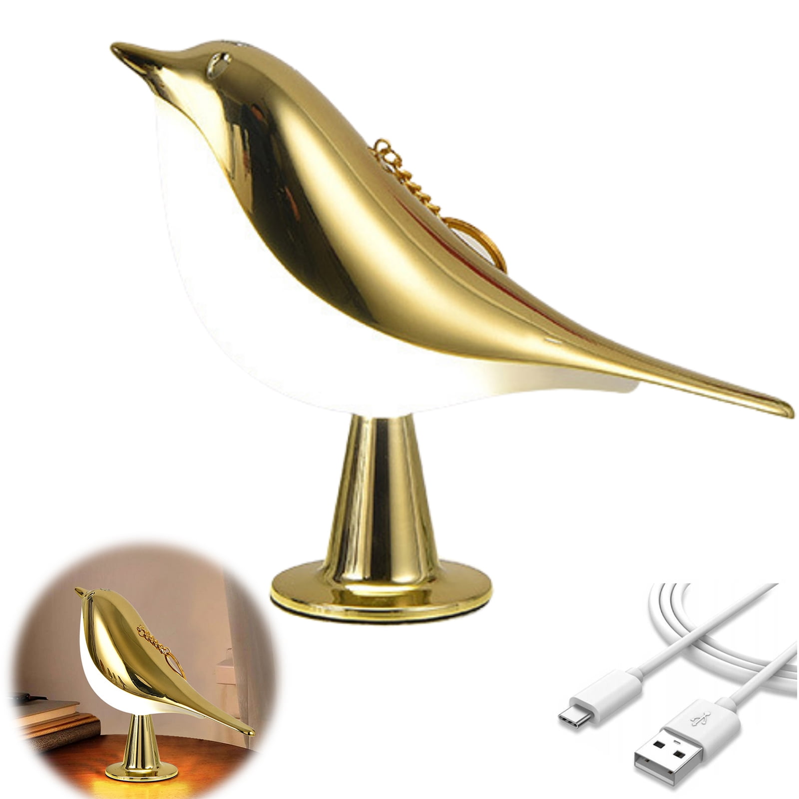 Birds Magpie Aromatherapy Table Lamp Touch Intelligent Charging ...