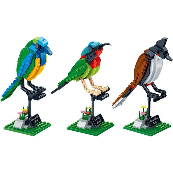 Birds Model Building Block Kit - 408 Pieces - Walmart.com