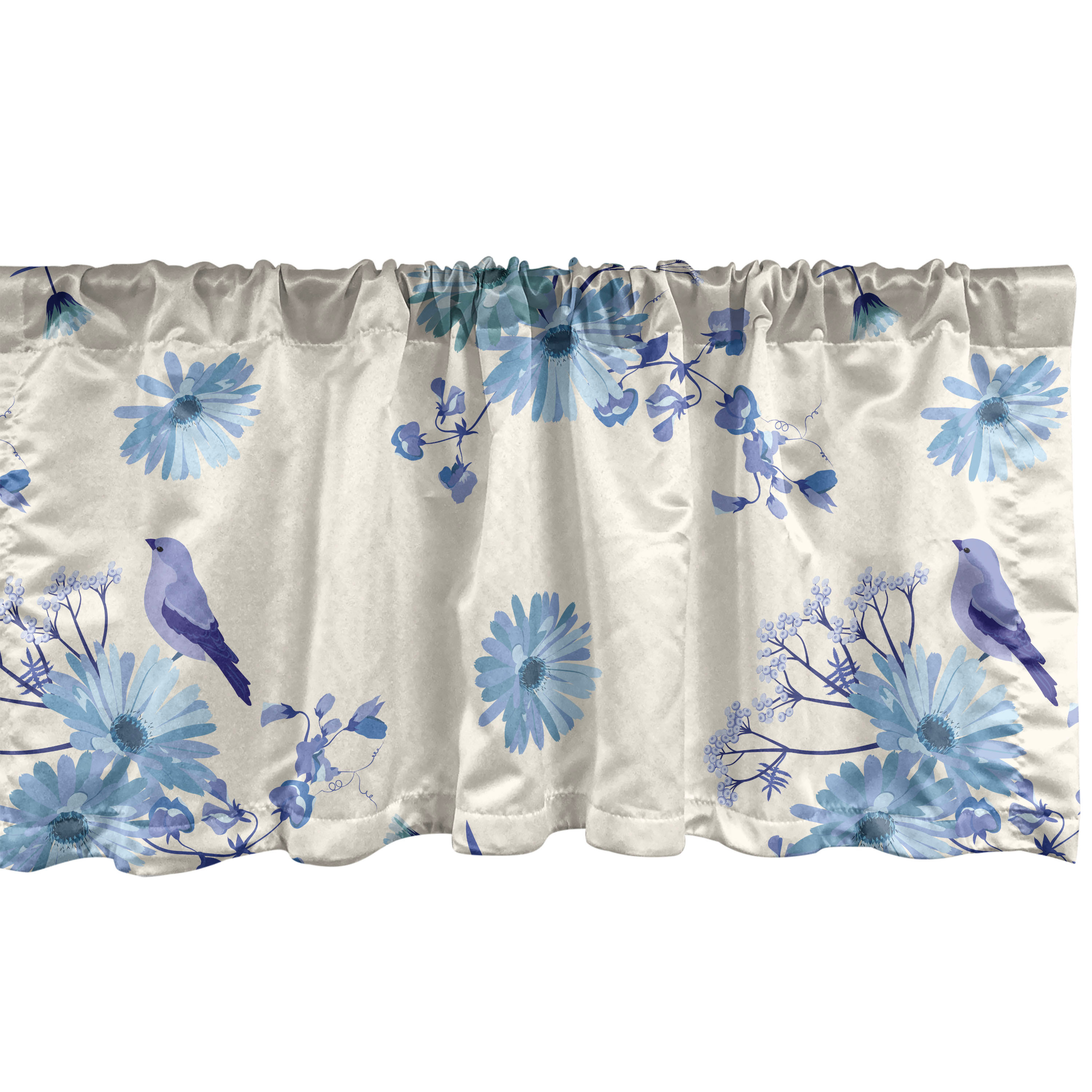 Birds and Nature Window Valance, Springtime Inspired Winged Animal ...