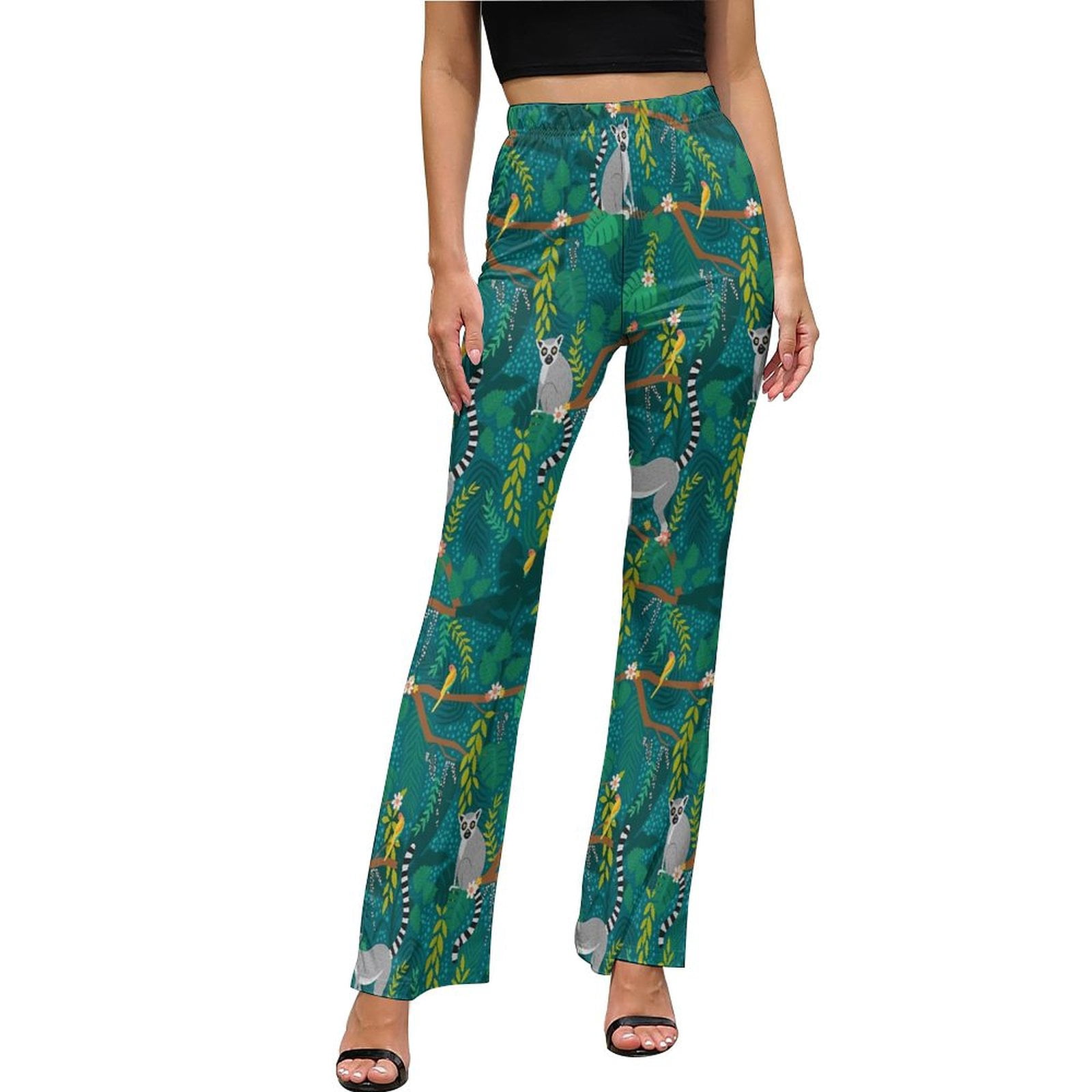 Birds Of Jungle Vintage Botanical Illustration High Waisted Casual ...