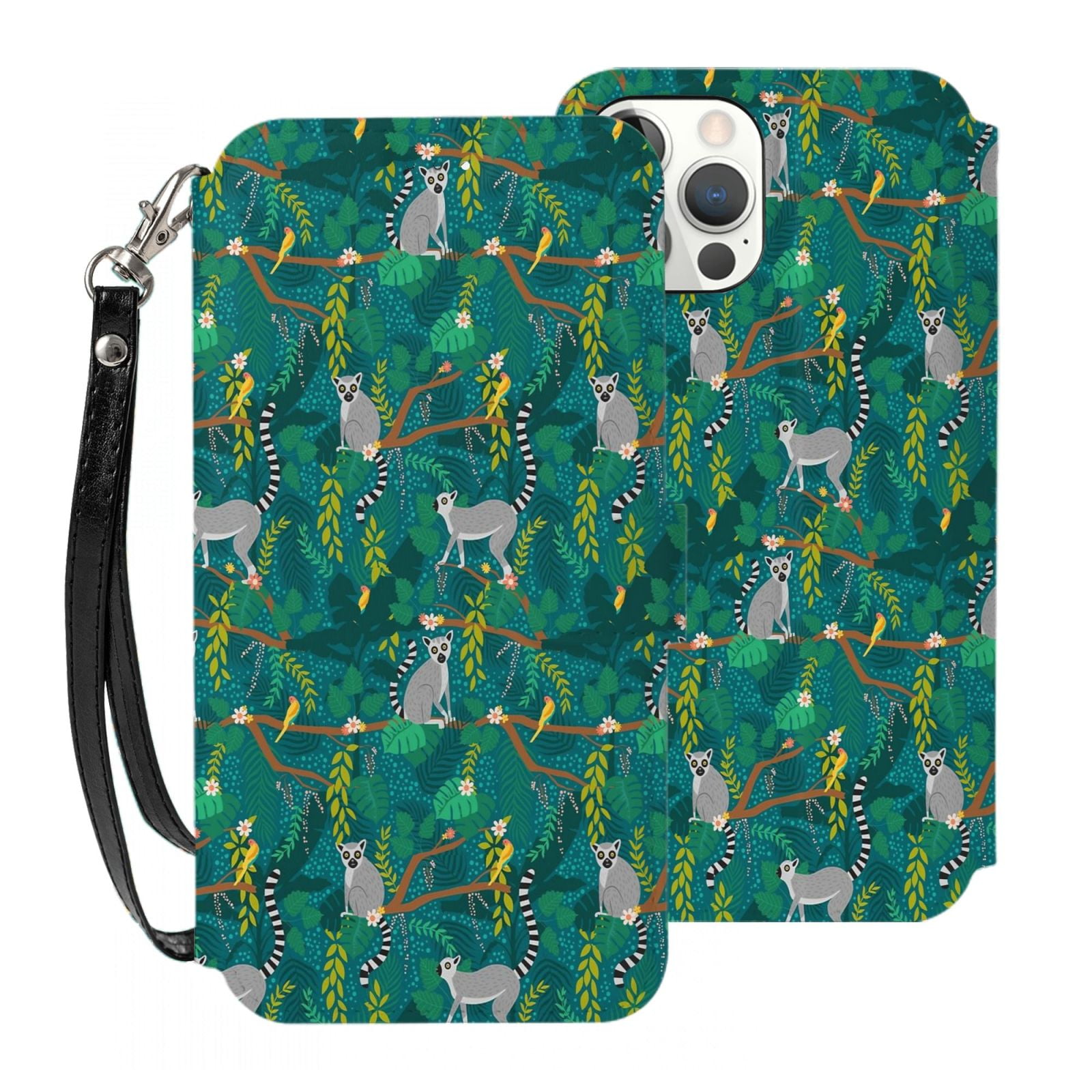 Birds Of Jungle Vintage Botanical Illustration Leather Wallet Phone ...