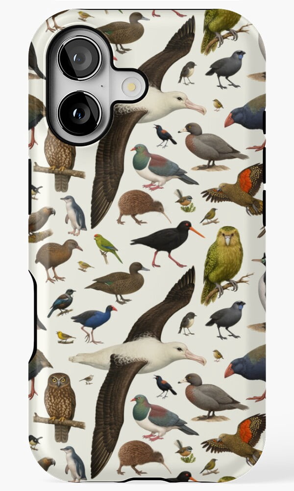 Birds Of New Zealand Identification Chart Science Art Phone Case for ...