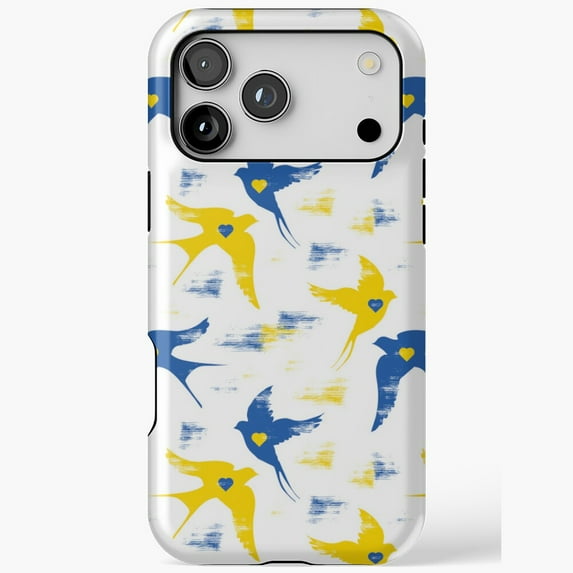 Birds Of Peace Ukrainian Flag iPhone Case 17 11 12 13 14 15 16 Pro Max ...