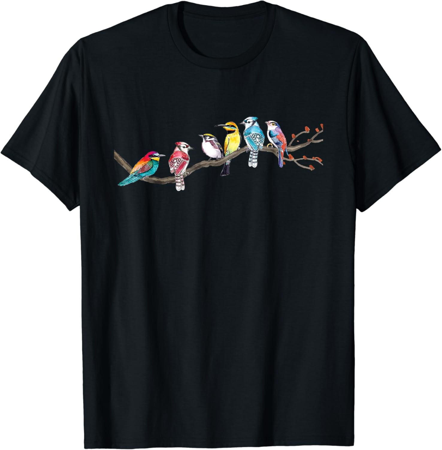 Birds On A Branch - Birding Bird Watching Bird Watcher T-Shirt ...
