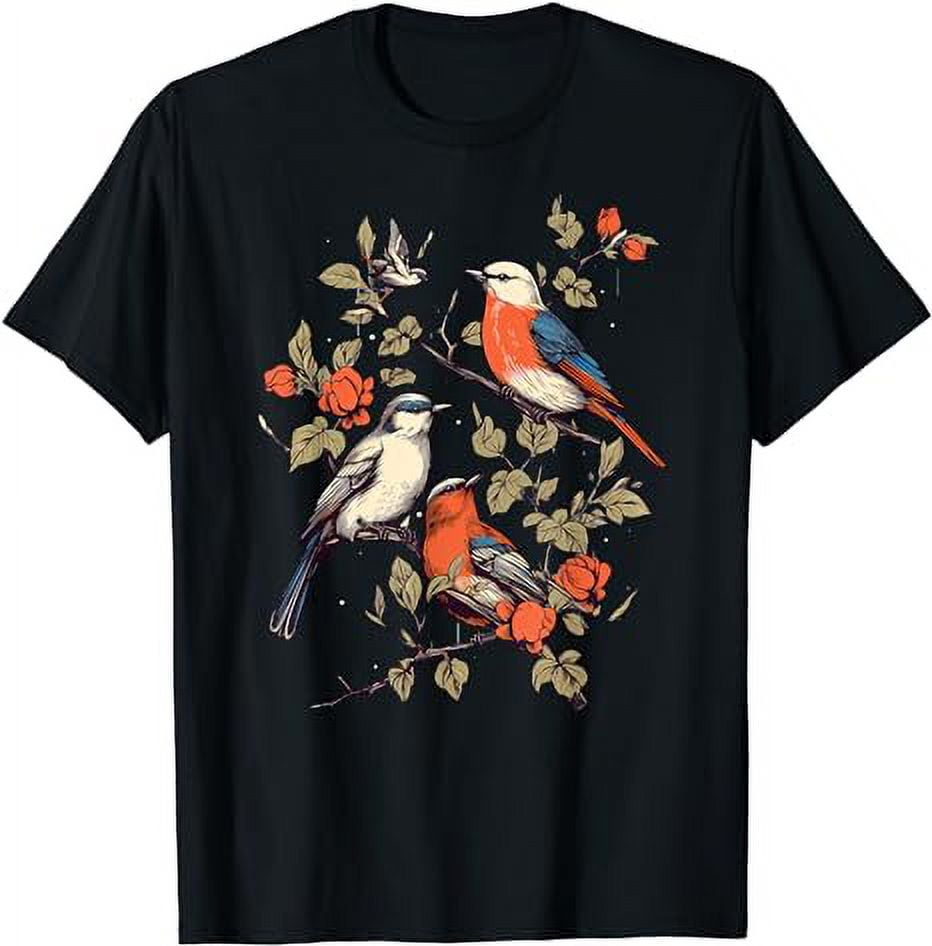 Birds On A tree Branch Birding Bird Watching Bird T-Shirt - Walmart.com