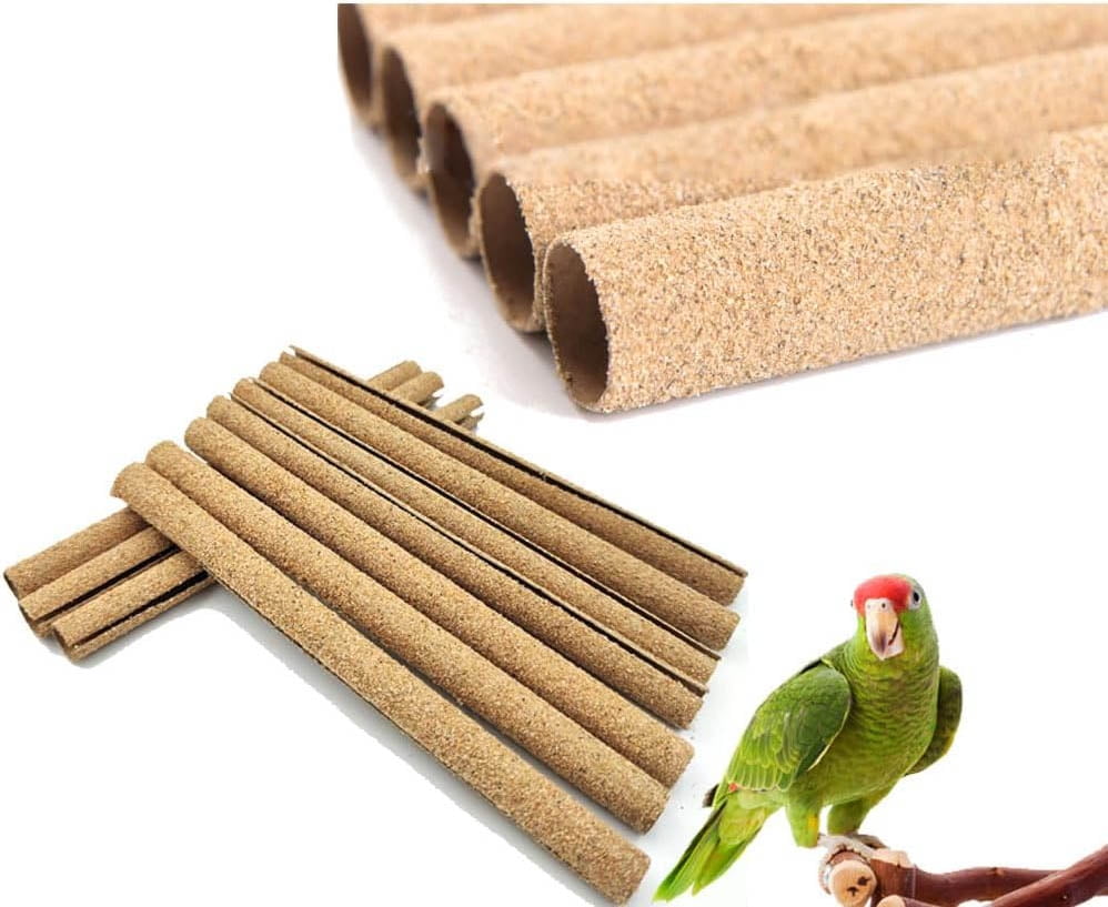 Birds Perch Covers, Sand Perch for Bird Cage Platform Accessories for ...