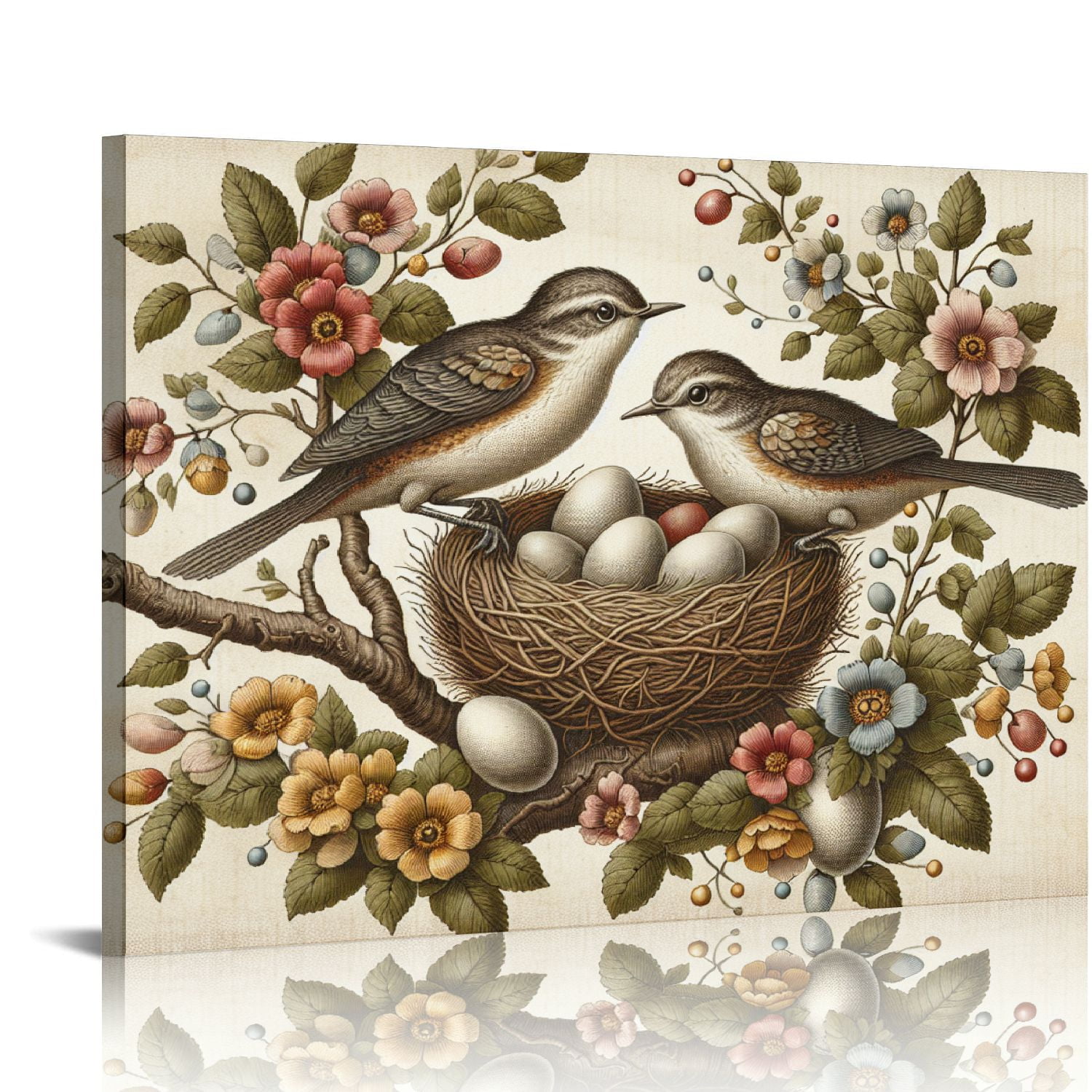 Birds Pictures Wall Decor Spring Hummingbird Canvas Wall Art Framed ...