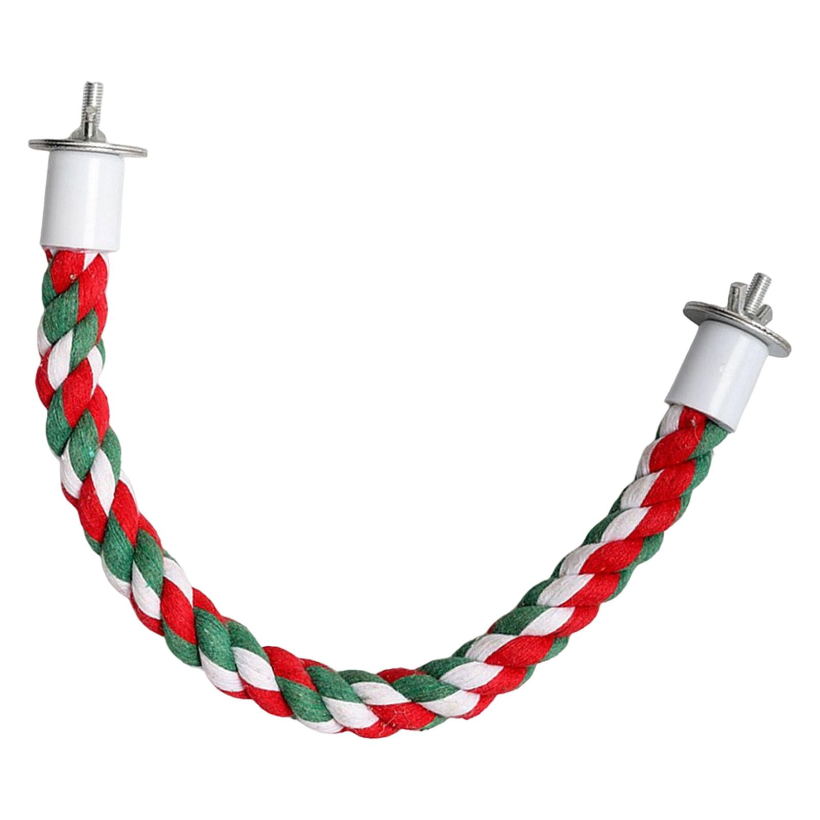 Birds Rope Perch Parrot Cage Stand Toy Climbing Rope for Small Medium ...