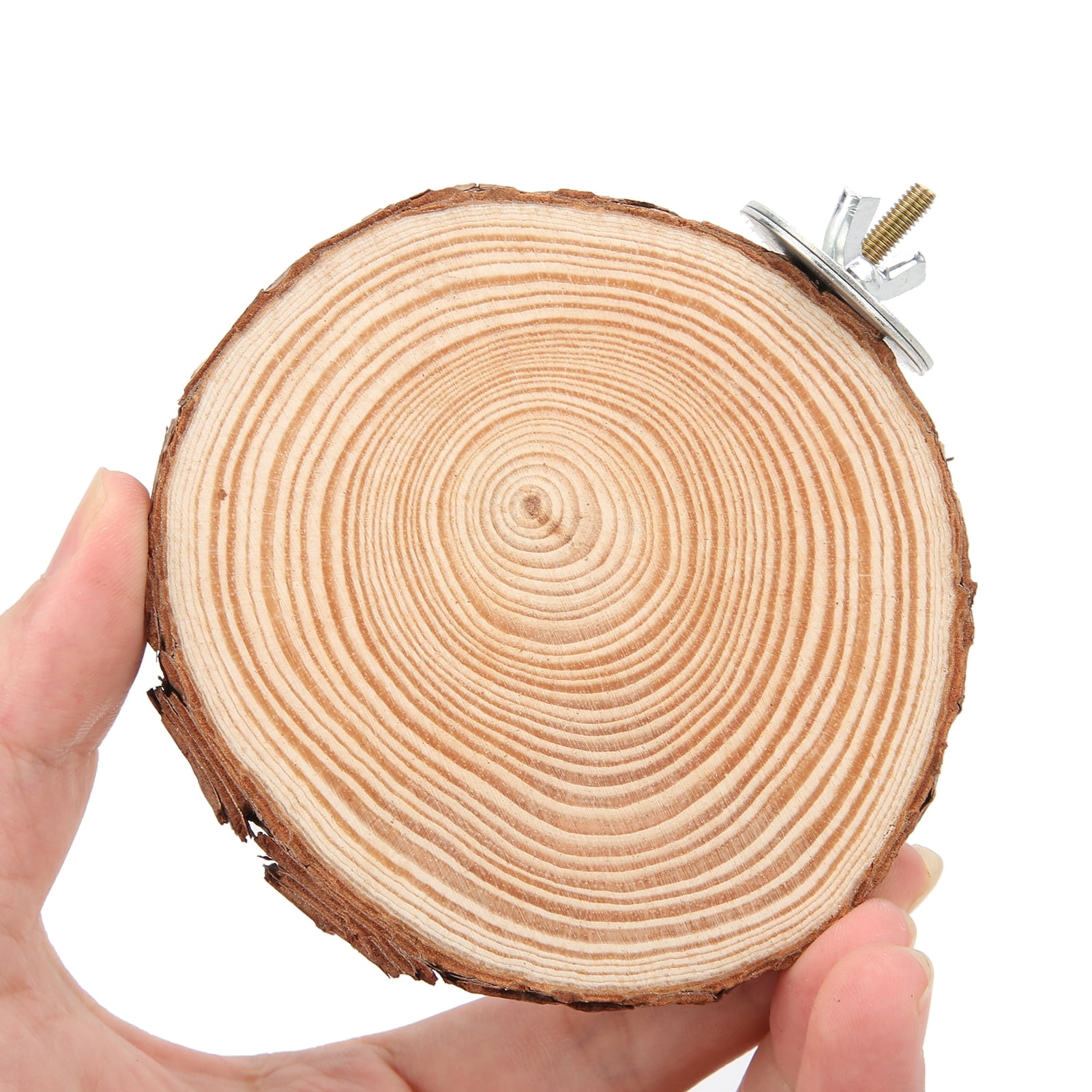 Birds Round Perch Platform, Bird Round Natural Wood Stand Natural Wood ...