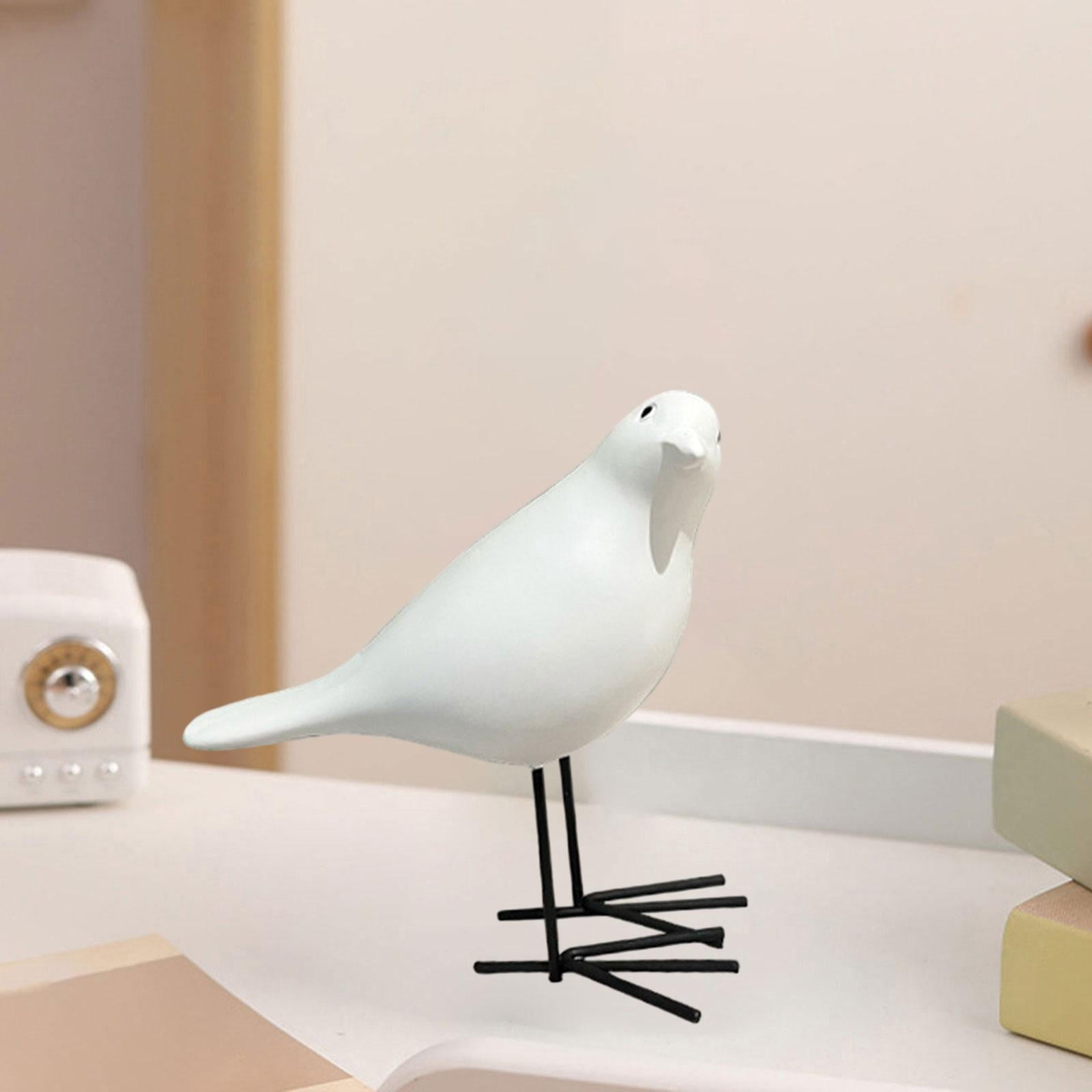 Birds Statues Sculptures Window Long Legs Decorative Cabinet Resin ...