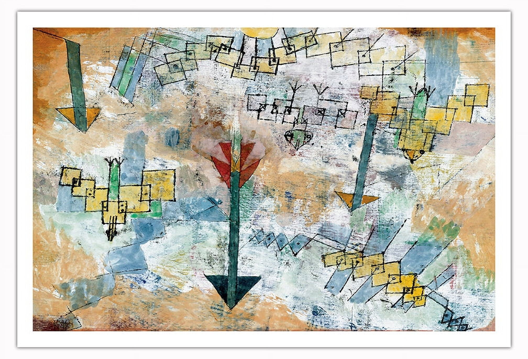 Birds Swooping Down and Arrows - From an Original Cubism Abstract ...