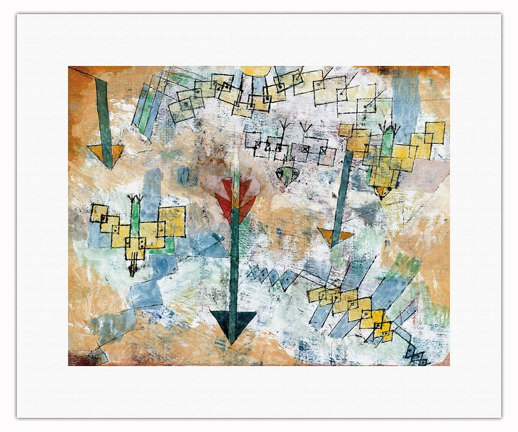 Birds Swooping Down and Arrows - From an Original Cubism Abstract ...