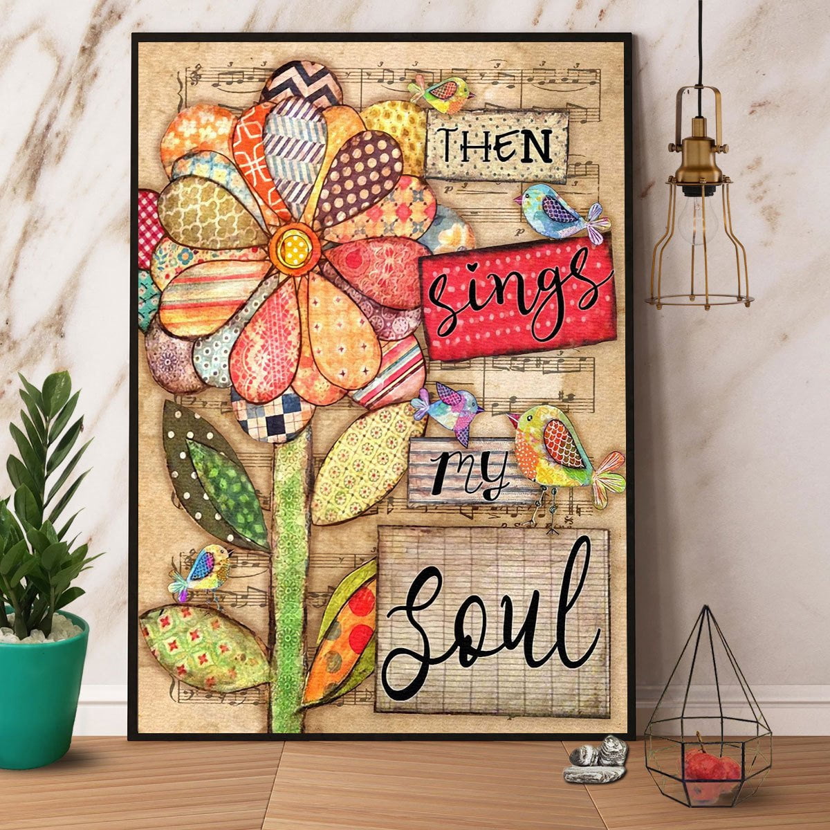 Birds Then Sings My Soul Paper Poster No Frame Matte Wall Art Decor 11 ...