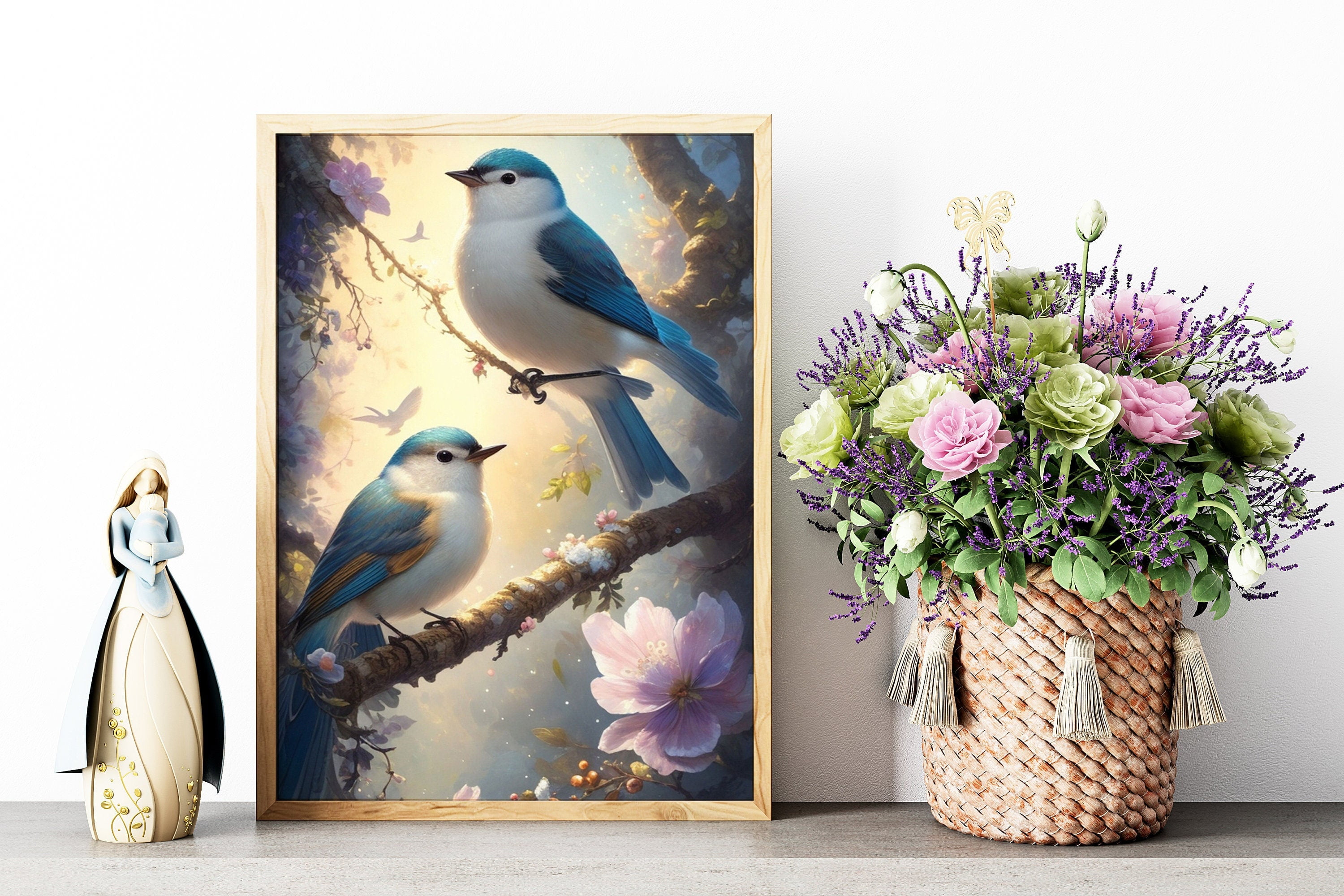 Birds Wall Art, Trendy Art Prints, Watercolor Birds Prints, Birds ...