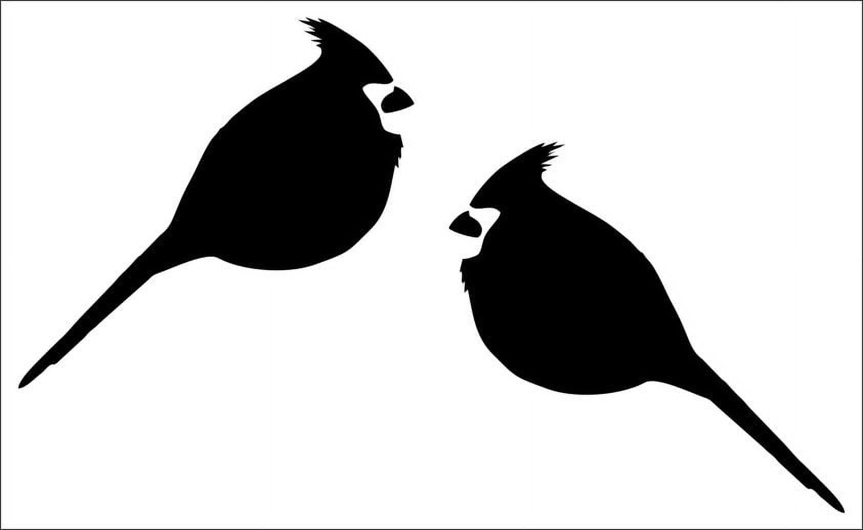 Birds Wall Decals Cardinal Vinyl Sticker Winter Christmas Wall Decor ...