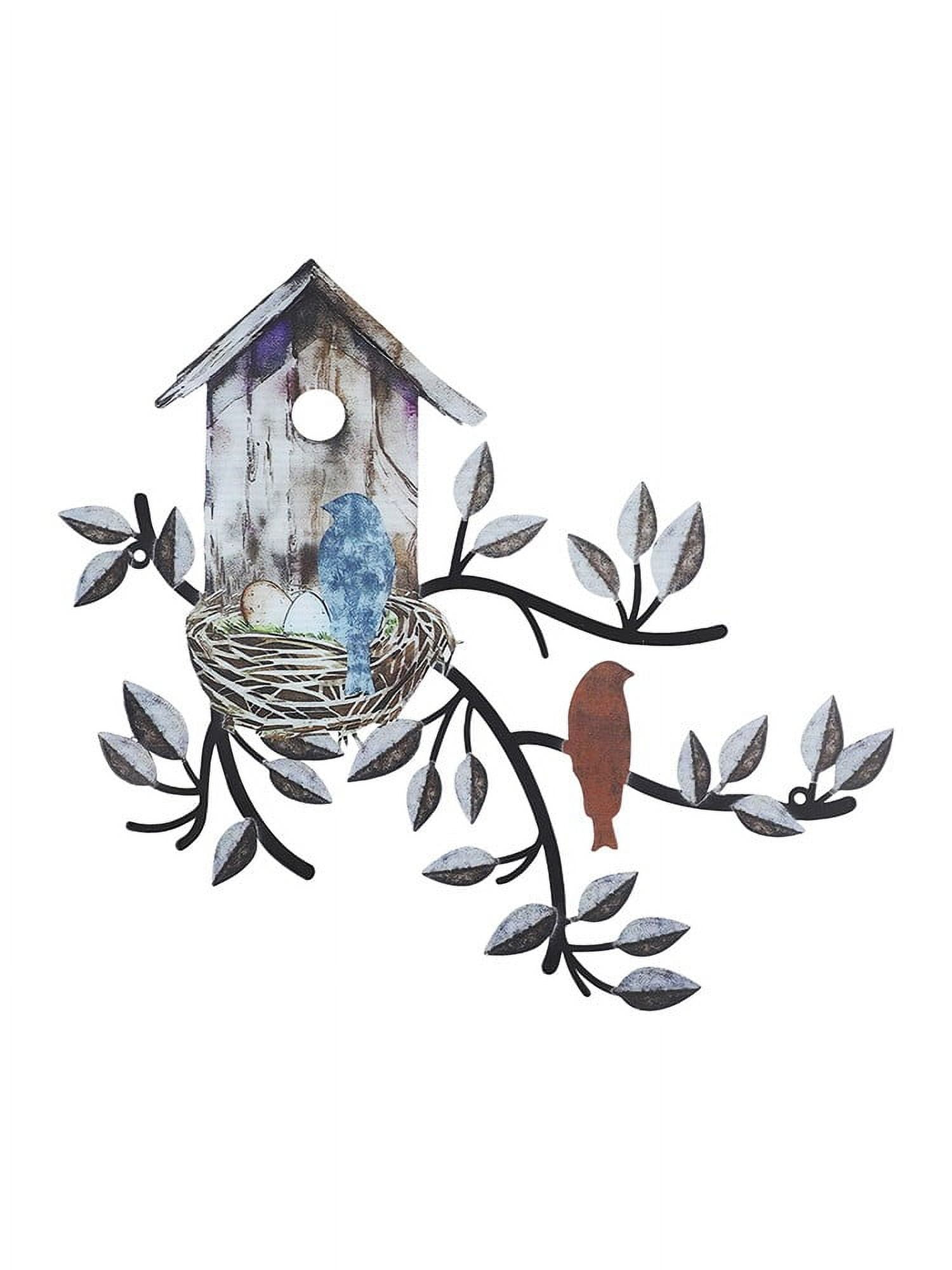 Birds Wall Decor Metal Bird Decor for Wall Outdoor Bird Wall Art ...