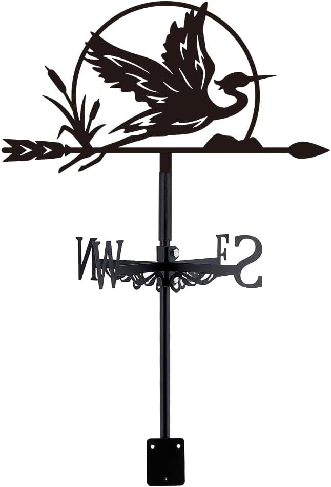 Birds Weathercock Weather Vane for Roof Metal Weathervane Wind ...