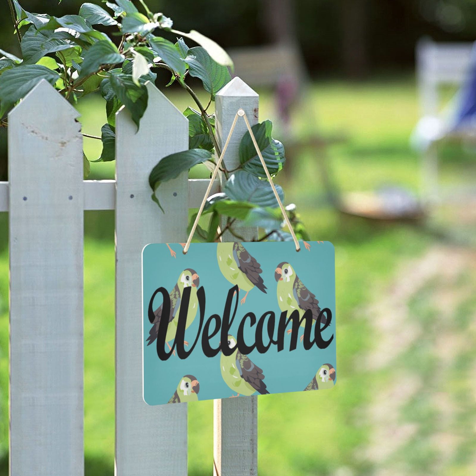 Birds Welcome Sign for Front Door Porch Wreath Door Sign Home ...