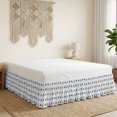 Birds on the Wire Blue Grey Bed Skirt Bed Skirts Queen Size 16 Inch ...