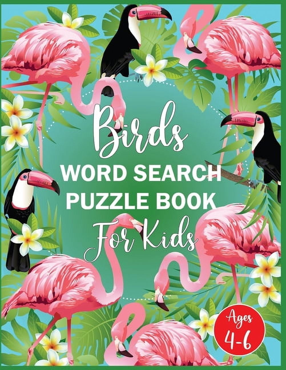 Birds Word Search Puzzle Book For Kids Ages 4-6 - Walmart.com