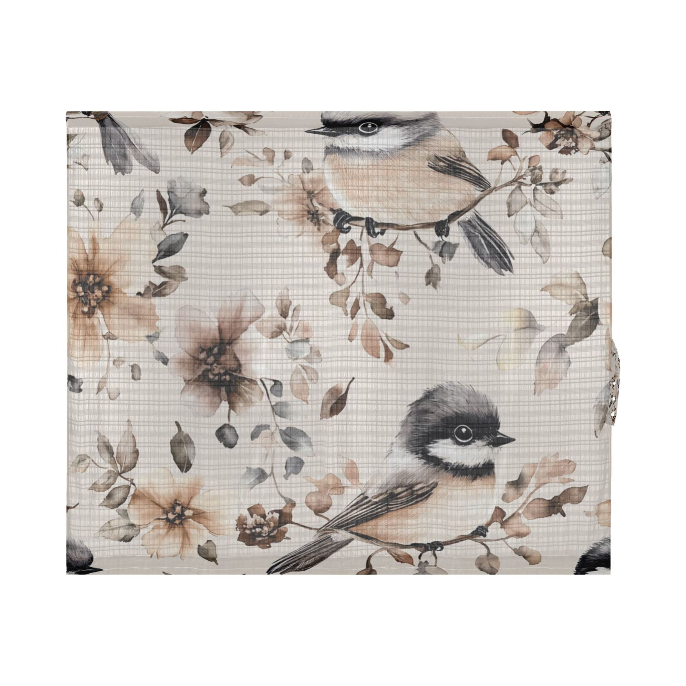 Birds and Flowers Door Panels 25x72in Breathable Mesh Privacy UV ...