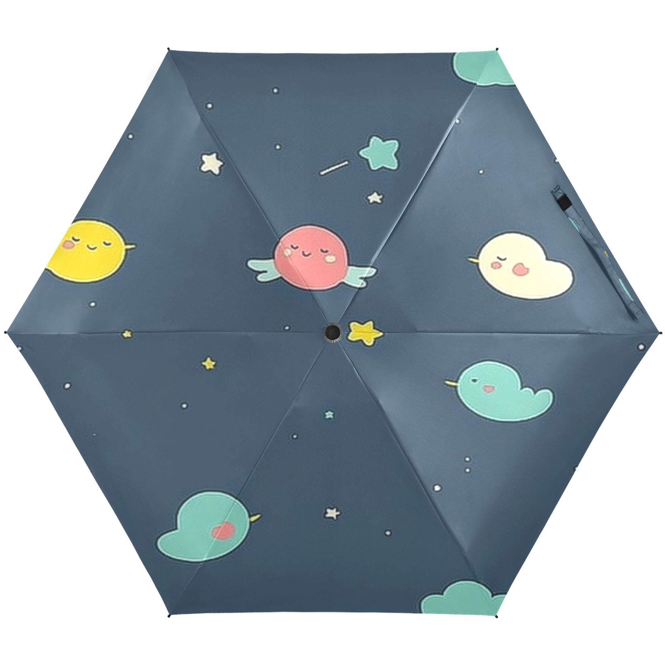 Birds in The Night Sky Umbrellas for Sun Auto Open Close UV50 ...