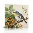 Birds on the Trees of Bloom and Butterfly Wall Decor for Bathroom, Wall ...