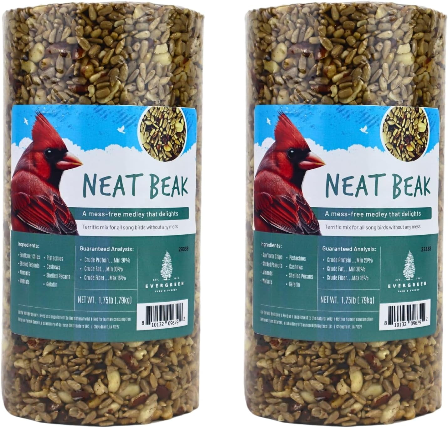Birdseed Cylinders with Hole - Outside Wild Birds Seed (Small Cylinder ...