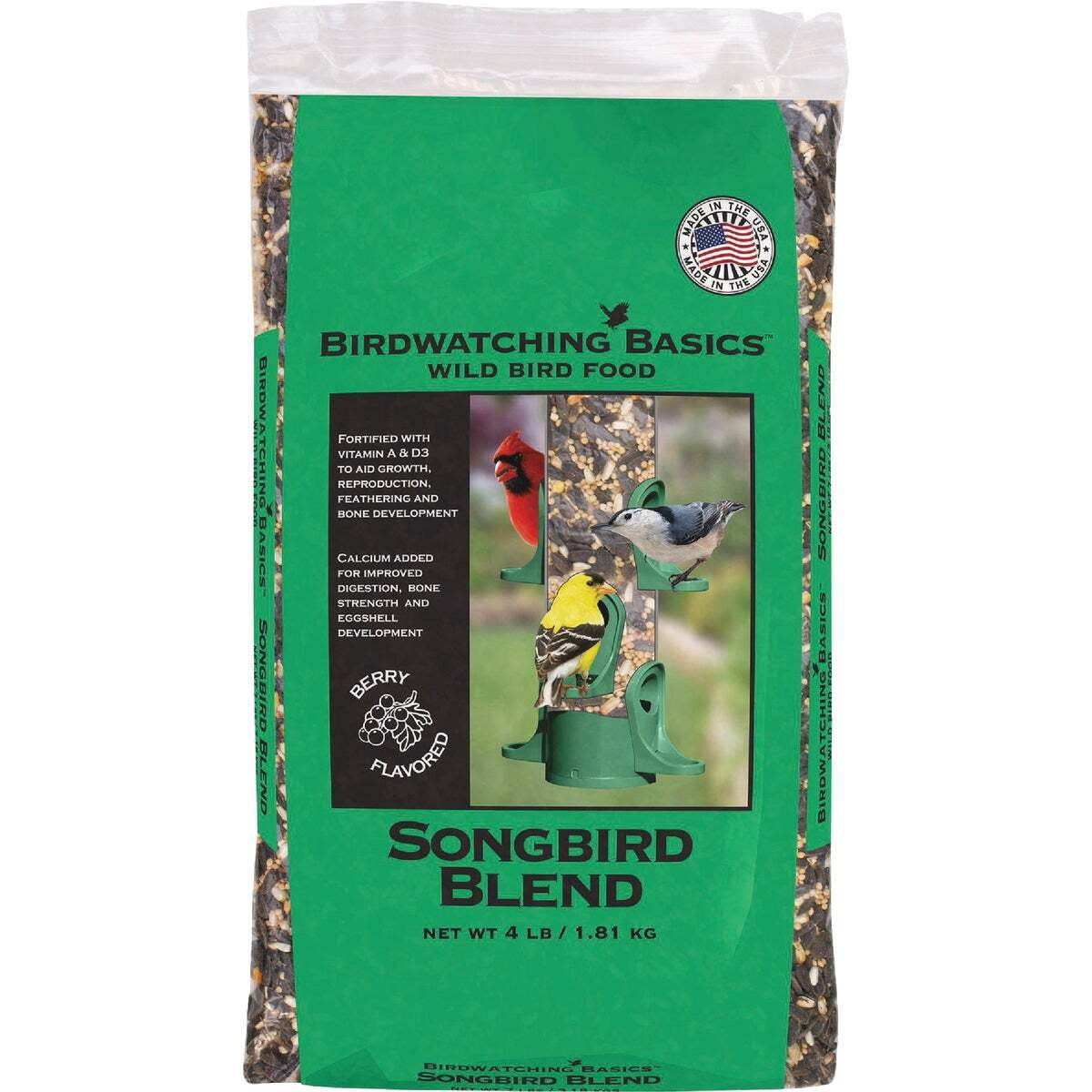 Birdwatching Basics 4 Lb. Songbird Blend Wild Bird Food 9681 - Walmart.com