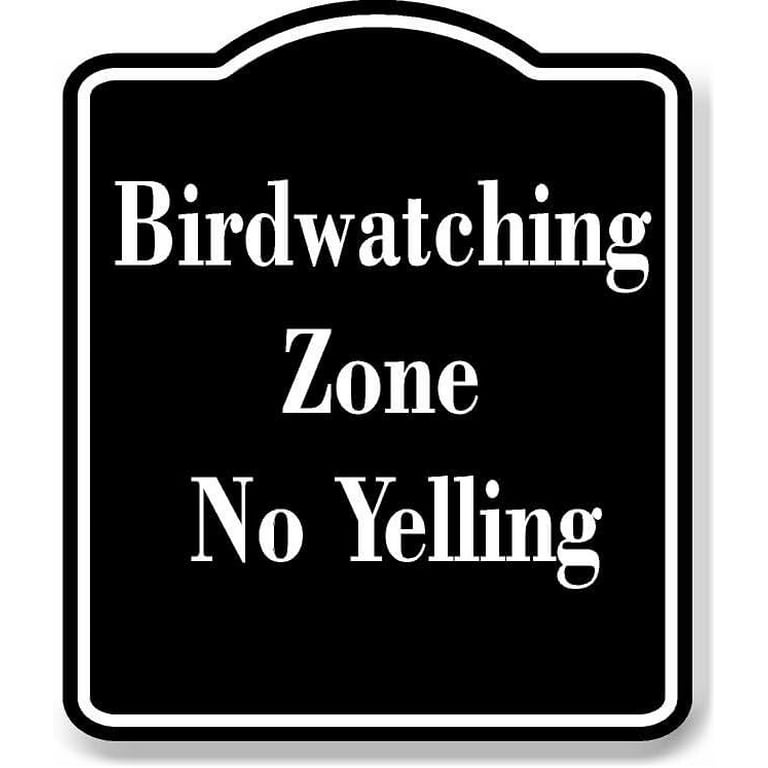 No Yelling Sign No Yelling Near Horses BLACK Aluminum Composite Sign