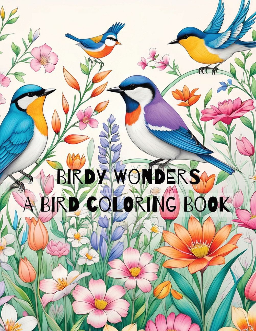 Birdy Wonders: A Bird Coloring Book (Paperback) - Walmart.com