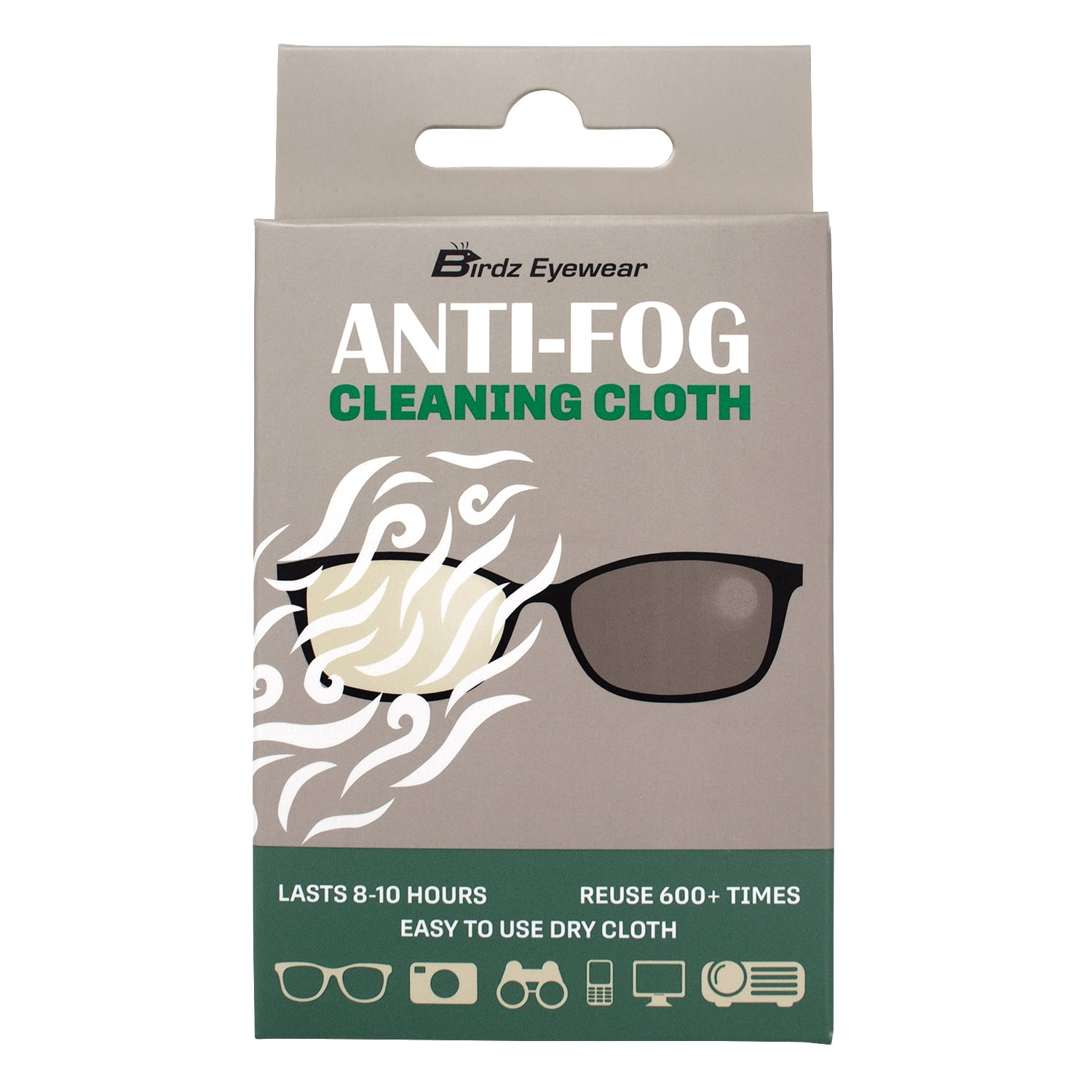 Birdz Anti-fog Easy to Use Reusable Cloth for Fog Free Glasses - Great ...