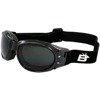 Red Baron Motorcycle/Aviator Goggles Black Padded Frame w/Driving ...
