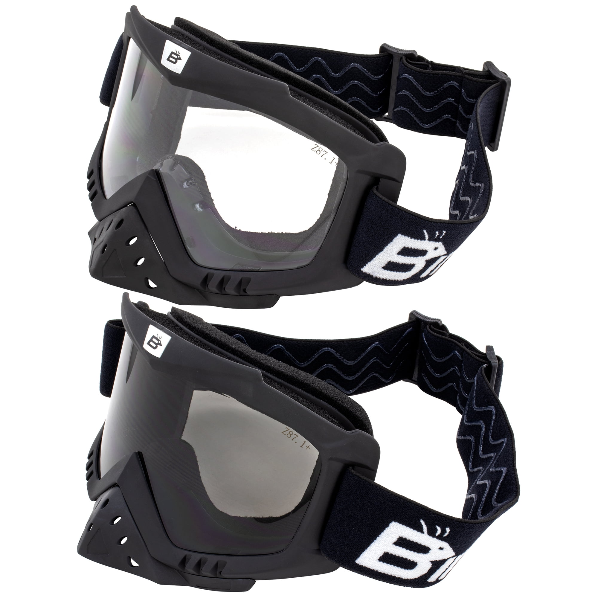 Birdz Eyewear Toucan Motorcycle Sports Ski & Riding Goggles 2 Pairs w ...