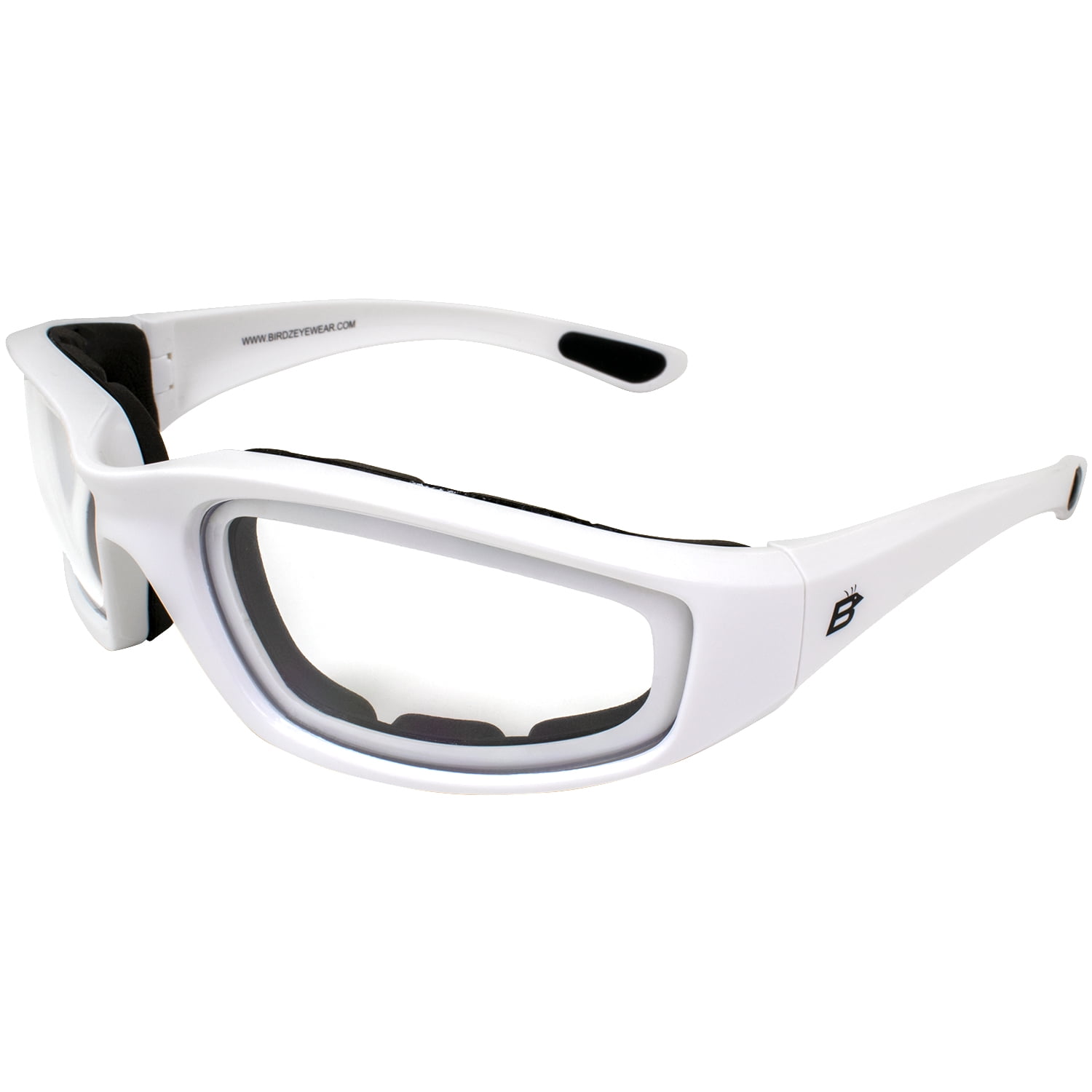 Birdz Eyewear Oriole Motorcycle Padded Glasses Clear Anti Fog Foam ...