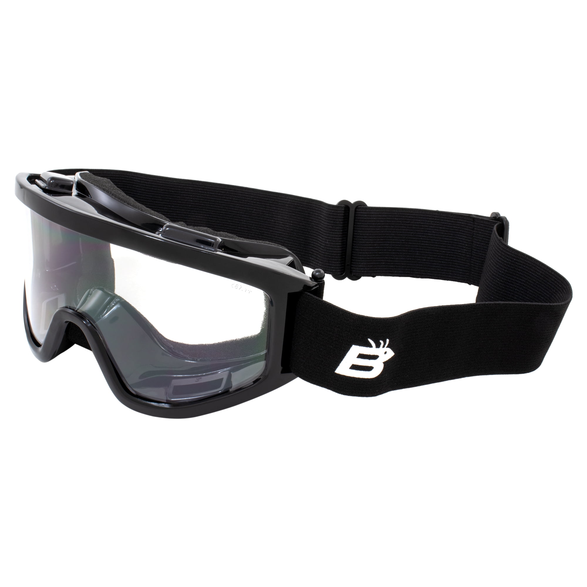 Birdz Eyewear Vulture Padded Motorcycle Riding Goggles - Fits Over Most ...