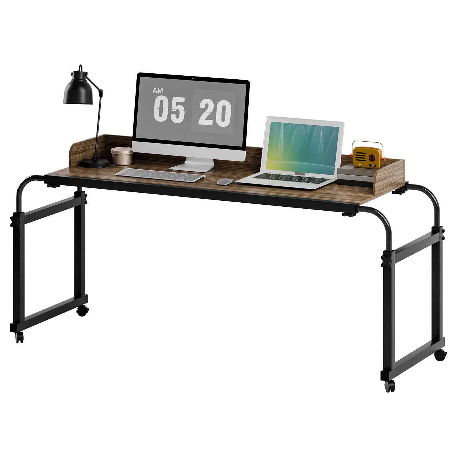 Birinta 120*40cm Over Bed Tablewith 360 Degree Wheels, Baffle, Cup ...