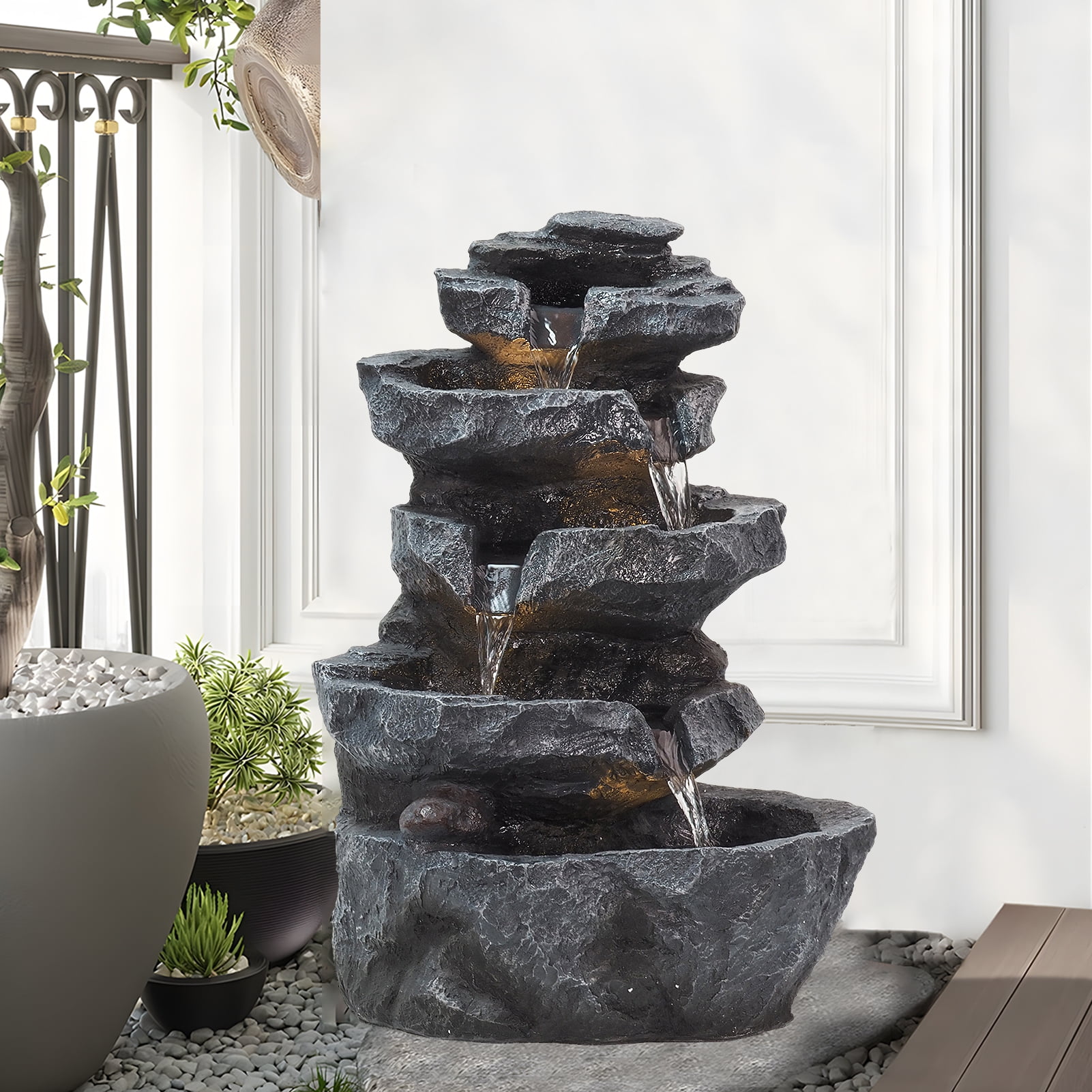 Whiskey Barrel Waterfall