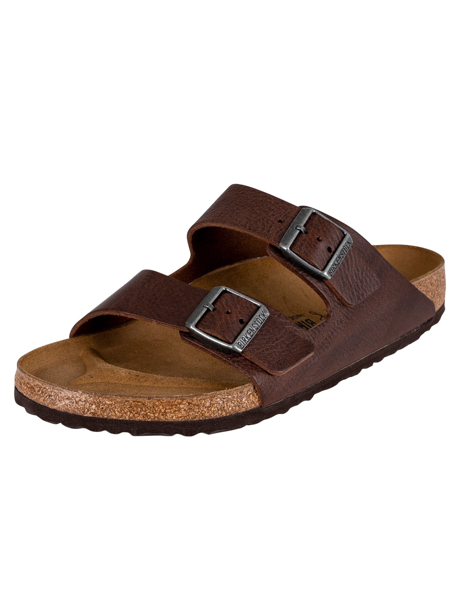Birkenstock Arizona BS Leather Sandals, Brown - Walmart.com