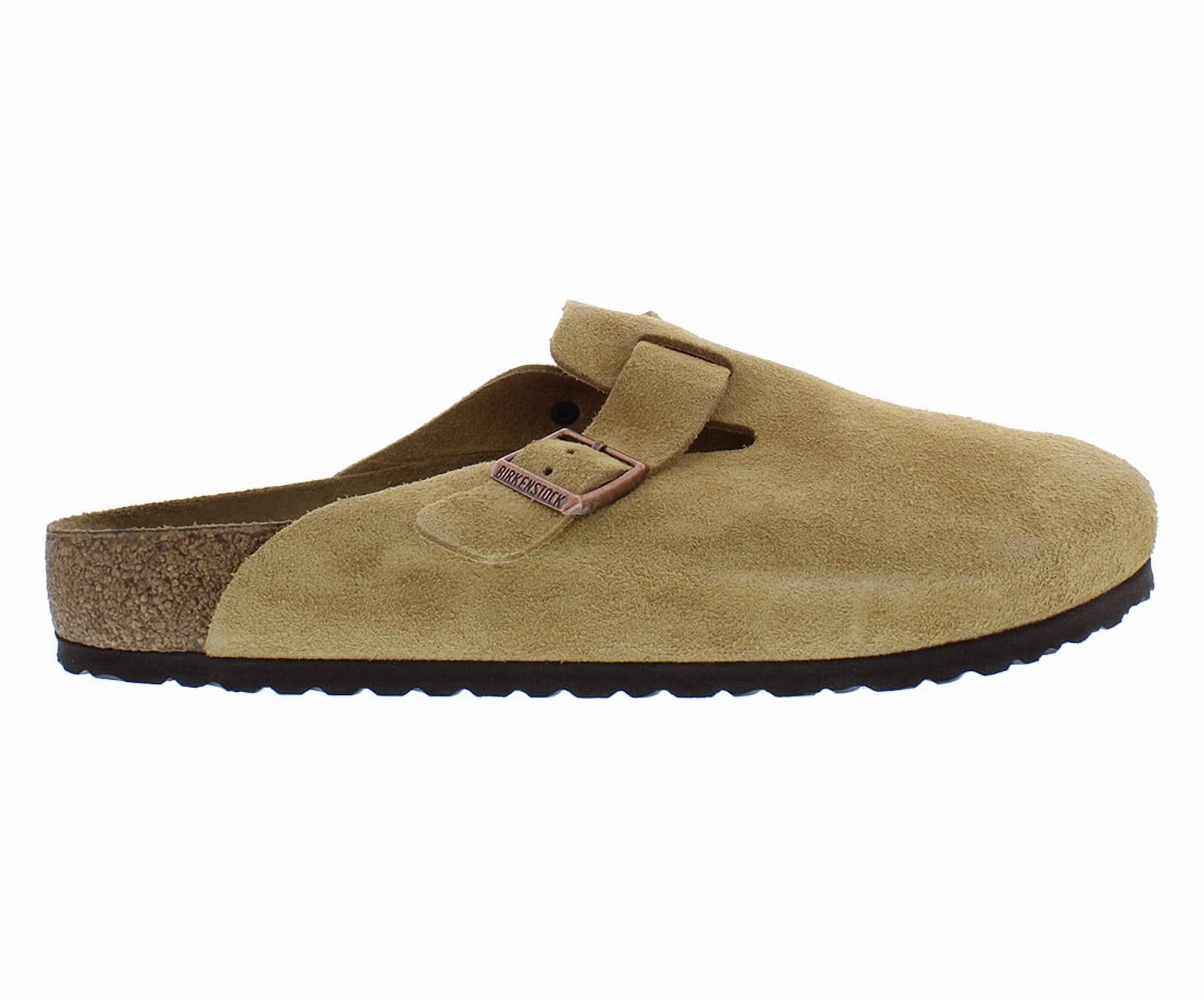 Birkenstock Boston BS Suede Leather Unisex Shoes Size 13, Color: Latte ...