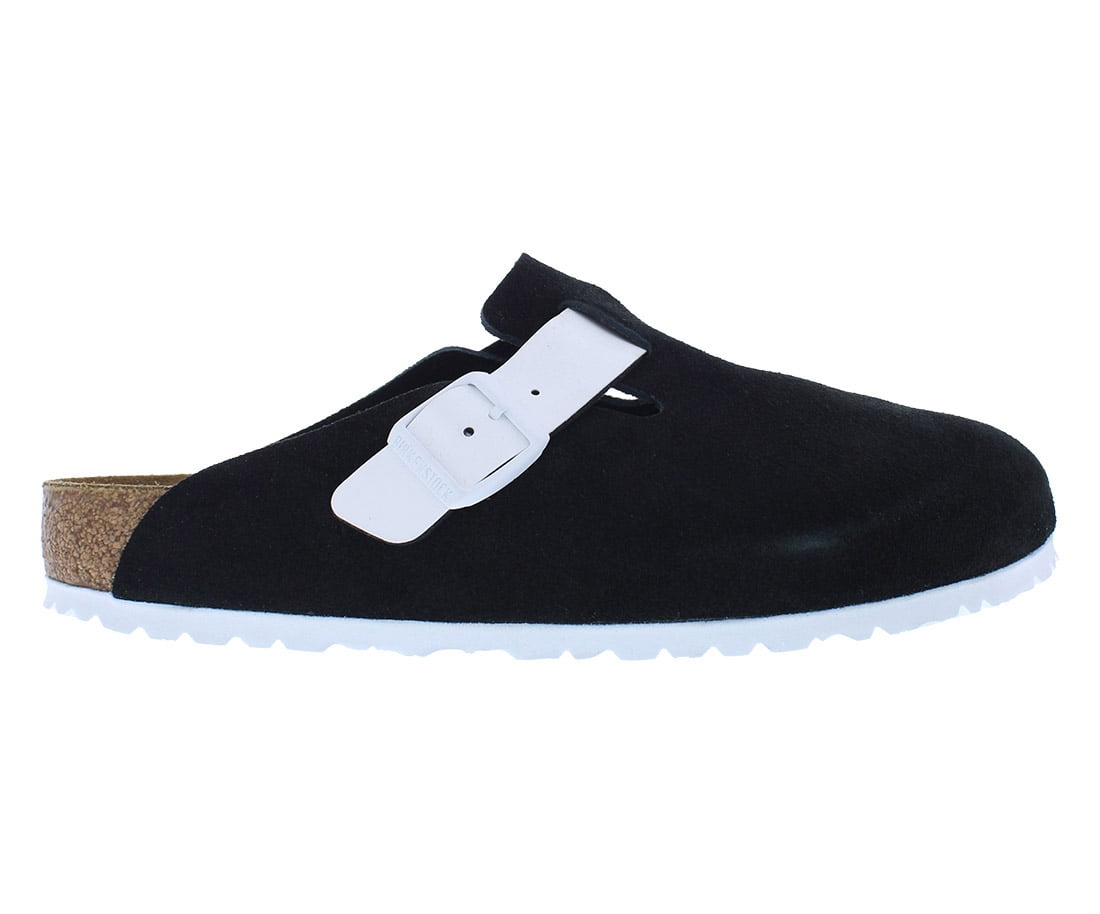 Birkenstock Boston BS Unisex Shoes Size 9, Color: Black White - Walmart.com