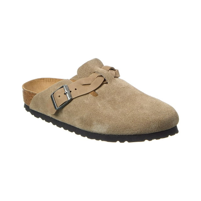Birkenstock Boston Braided Narrow Suede Clog, 40, Brown - Walmart.com