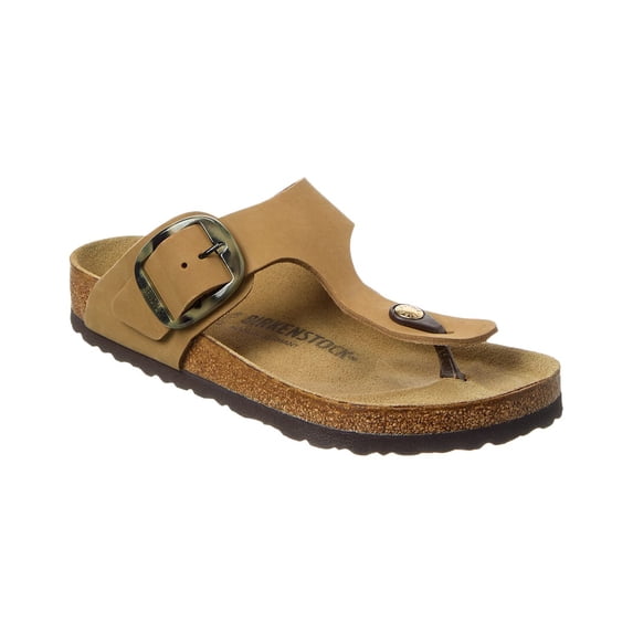 Birkenstock Gizeh Big Buckle Leather Sandal, 37, Green - Walmart.com