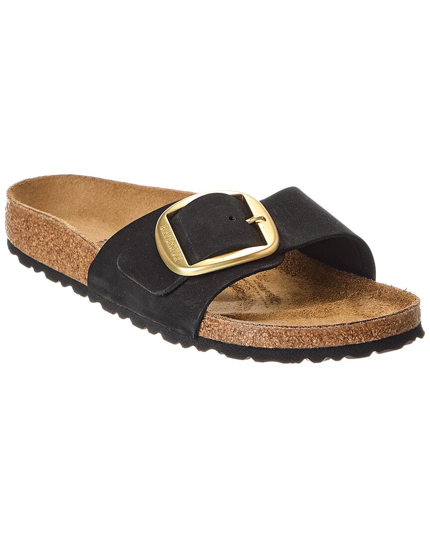 Birkenstock Gizeh Big Buckle Narrow Leather Sandal, 37, Black - Walmart.com