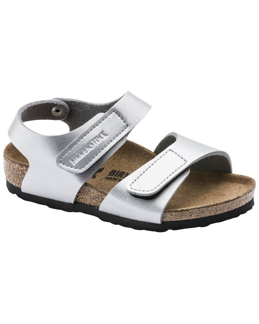 Birkenstock Palu Logo Birko-Flor Sandal, 29, Silver - Walmart.com