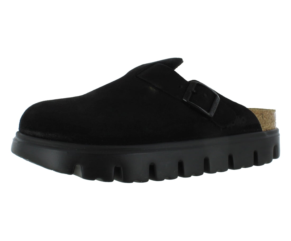 Birkenstock Boston Pap Chunky Black / Black 1028317 Women's Size 7 ...