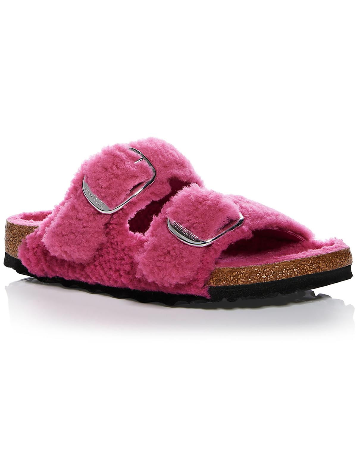 Birkenstock Womens Arizona Big Buckle Teddy River Shearling Slide ...