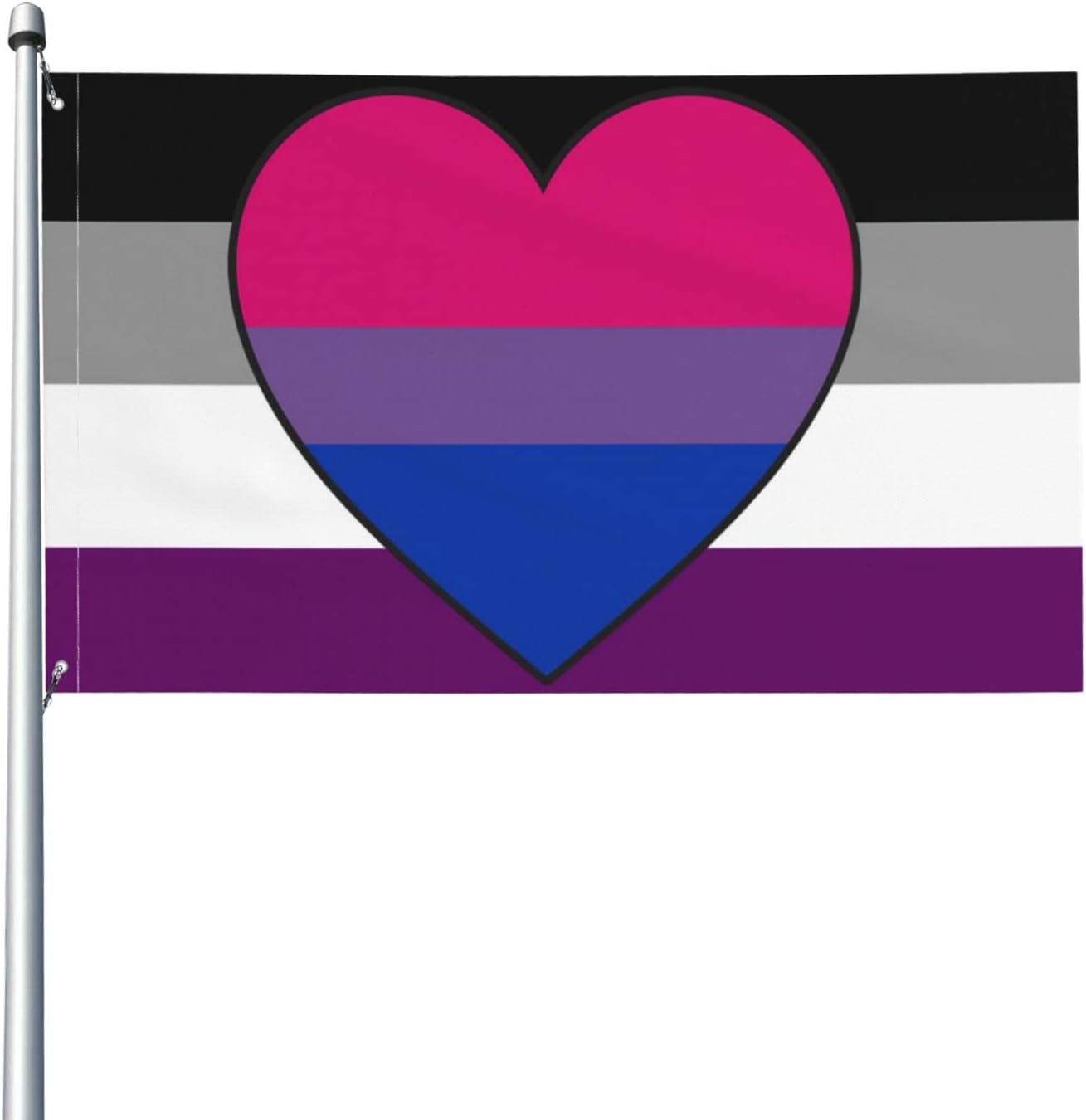 Biromantic Asexual Bi Romantic Ace Pride Flag Welcome Party Outdoor ...